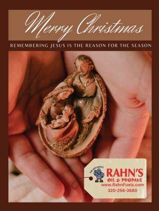 Merry Christmas, Rahn's Oil & Propane, Melrose, MN