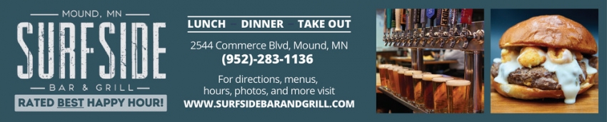 Rated Best Happy Hour!, Surfside Bar and Grill, Mound, MN