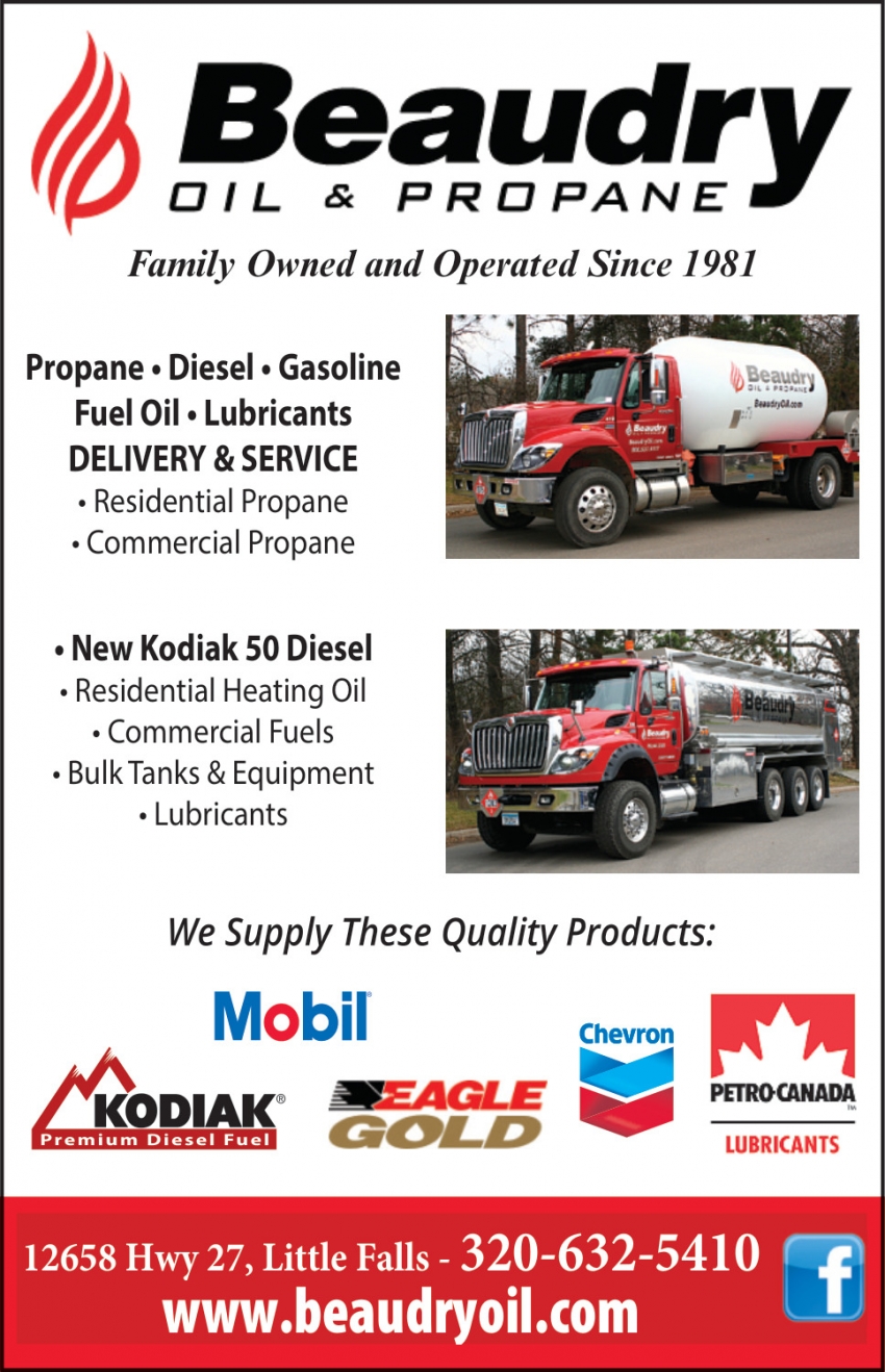 Trust Your Home and Business to Beaudry, Beaudry Oil & Propane, Little ...