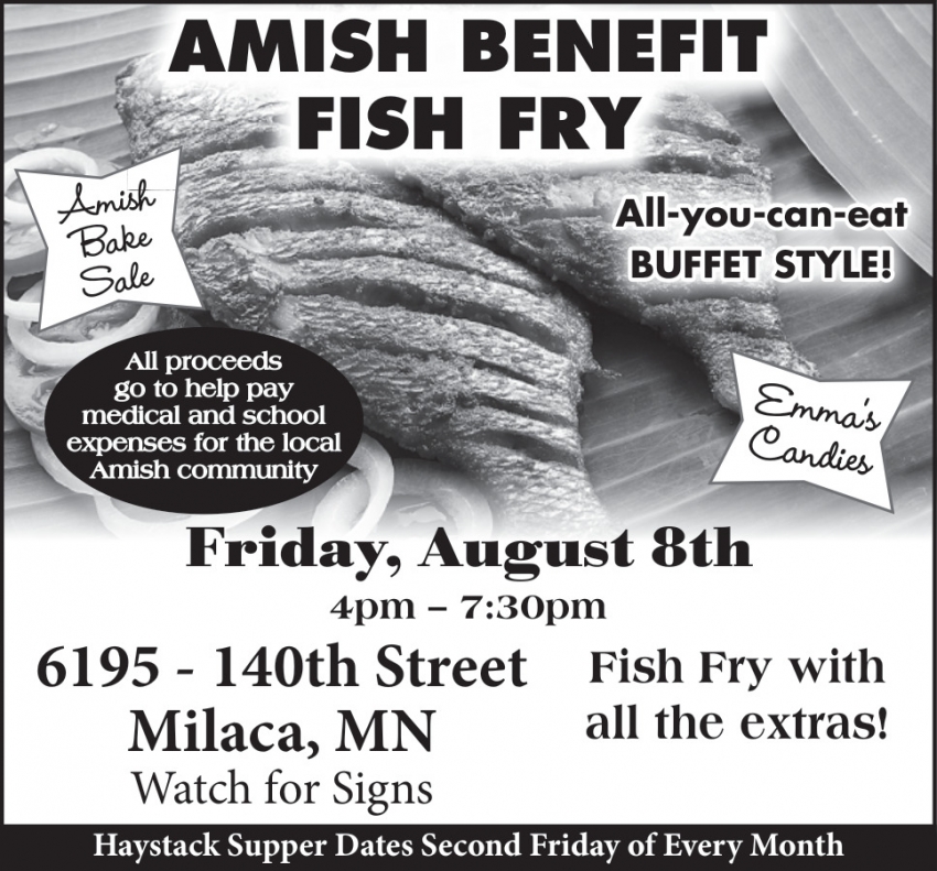 All You Can Eat Buffet Style Amish Benefit Haystack Supper Milaca Mn
